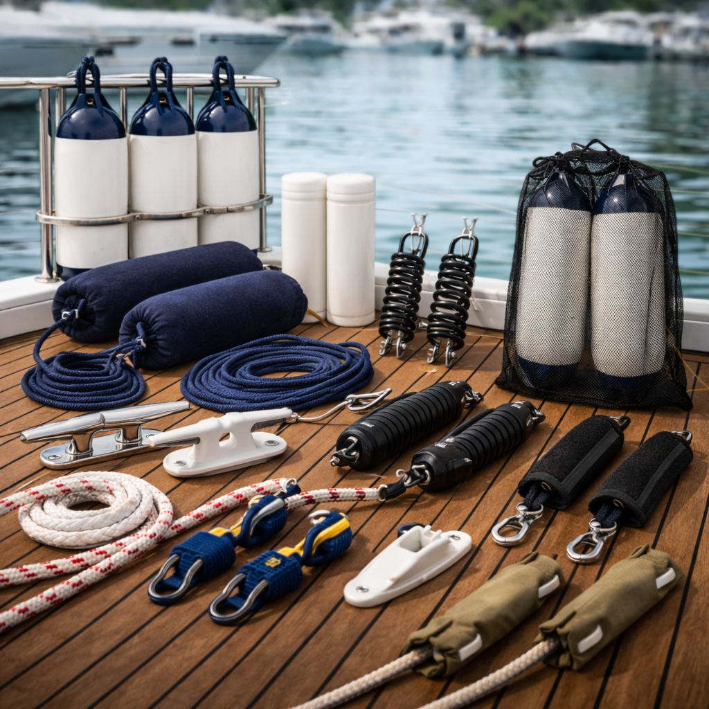 Marine Docking Mooring Equipment Fenders Dock Lines Cleats - Marisol ...