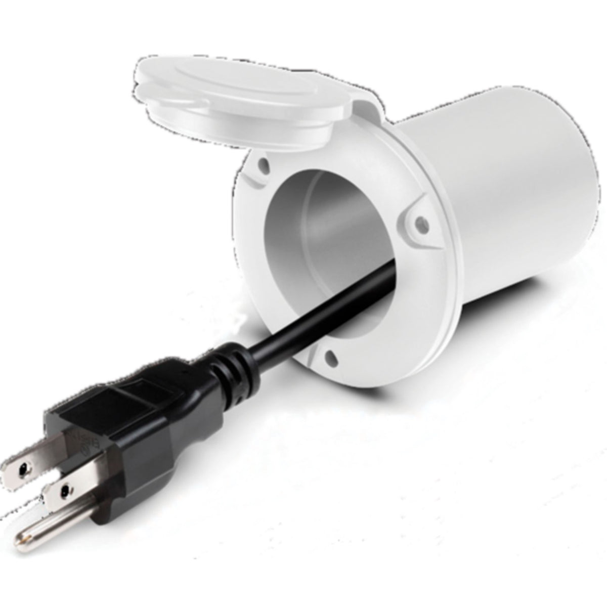 Pro Mariner 51310 AC Plug Holder+, White — Marisol Marine Company